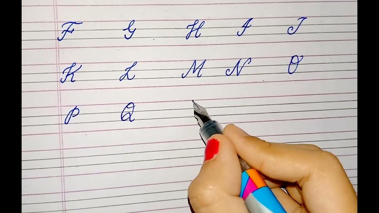 How to write A to Z alphabet in cursive handwriting || ️🤓 💫 - YouTube