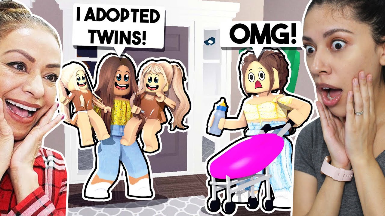 MY MOM ADOPTED TWINS! *MEET MY TWIN SISTERS for THE FIRST TIME* (Roblox ...