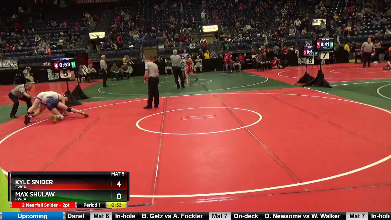 Kyle Snider Swca vs Max Shulaw Pwca 2019 OAC Junior High State 164lbs ...