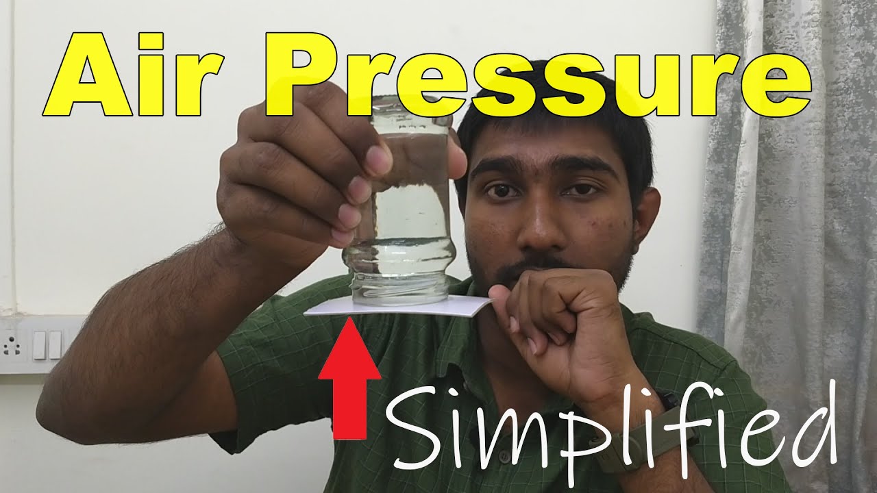 How Air Pressure Acts on Water | Upside Down Glass of Water Trick ...