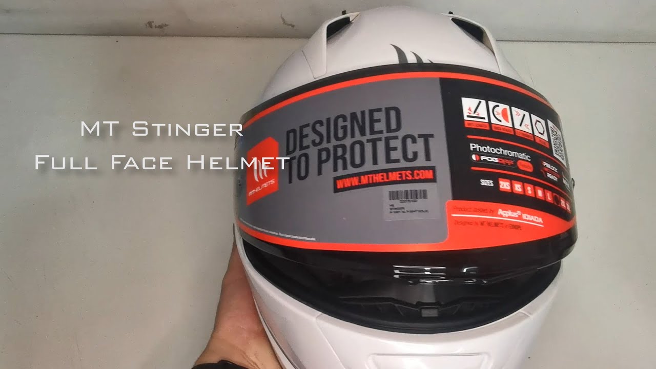 Unboxing MT Stinger Full Face Helmet - YouTube