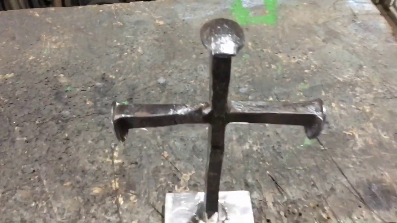Railroad Spike Cross - YouTube