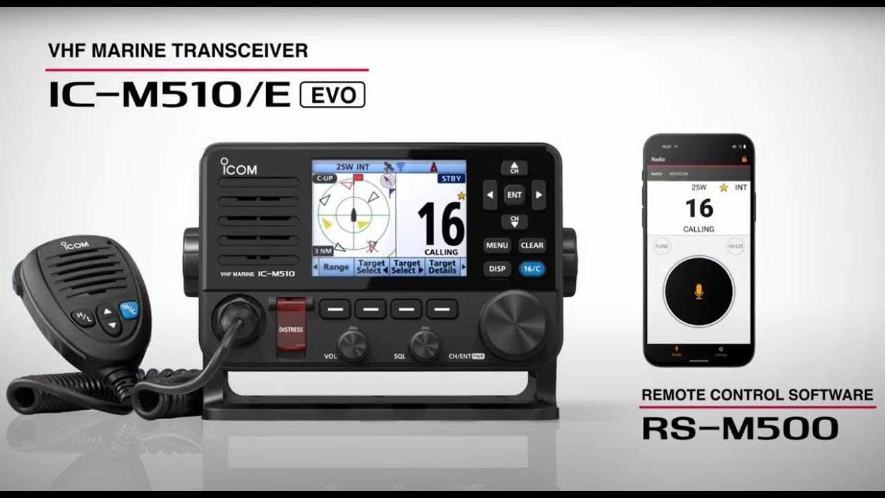 Unveiling the Icom IC-M510 EVO: The Evolution of Our Advanced Fixed-Mount Marine VHF Radio - YouTube