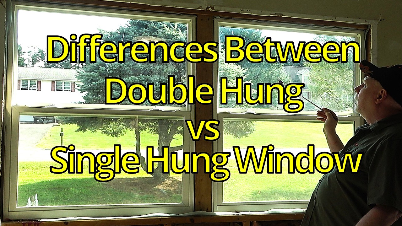 Differences Between Double Hung vs Single Hung Window (Jeld-Wen Window) - YouTube