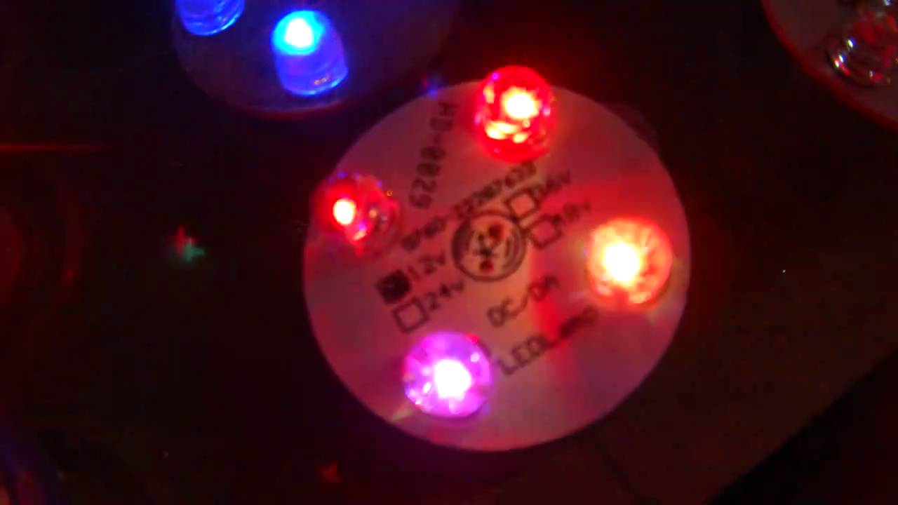 7-colors LED for amusement rides - YouTube