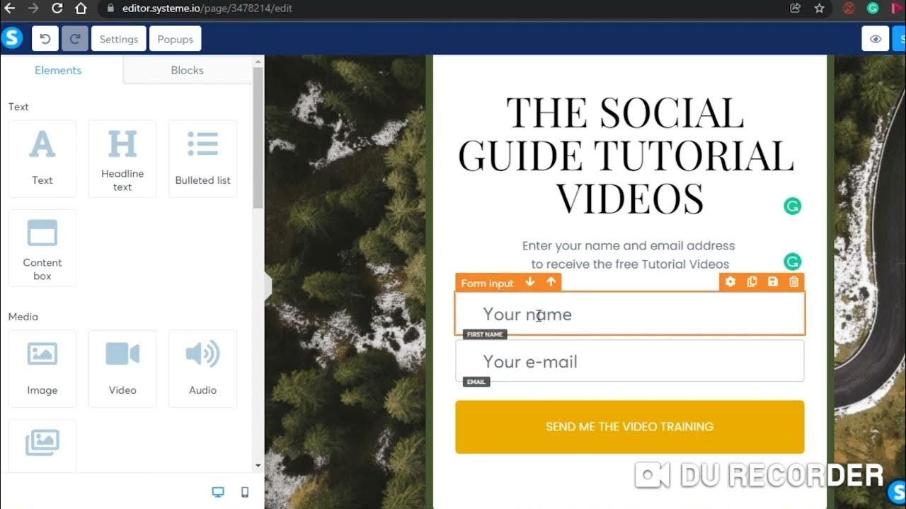 How to create free landing pages with systeme io - YouTube