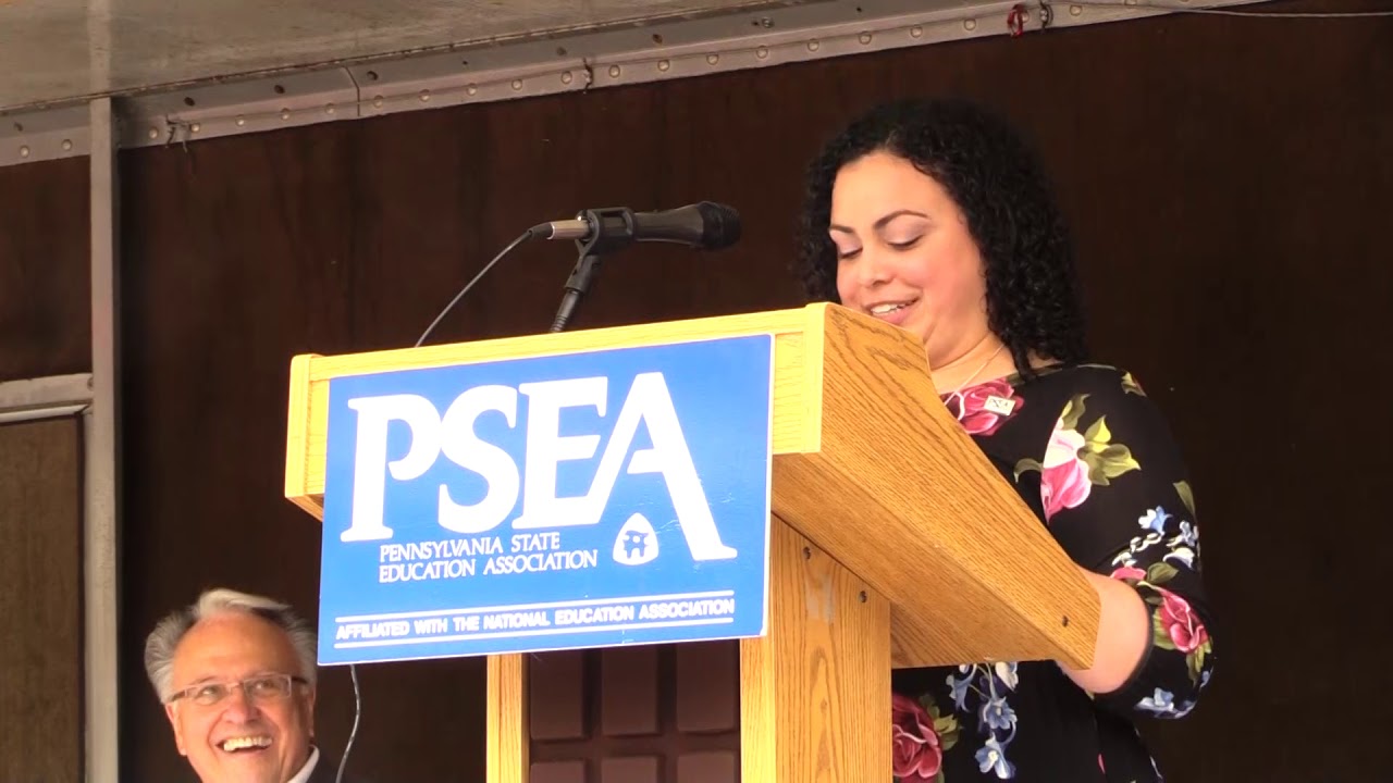 PSEA Rally with Governor Tom Wolf Public Square Wilkes-Barre Sept. 22 ...