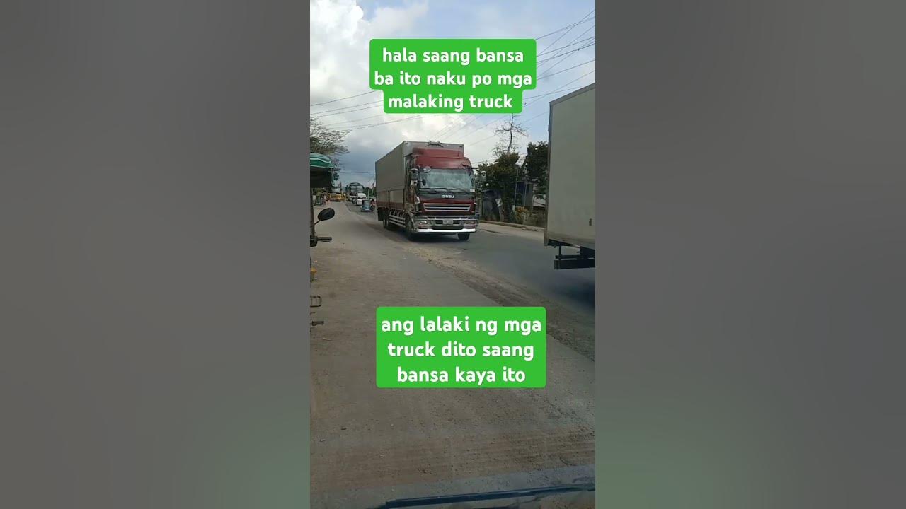 #short#hala saang bansa ba ito malalaking truck dumadaan sa highway Hala butas butas na kalsada ...