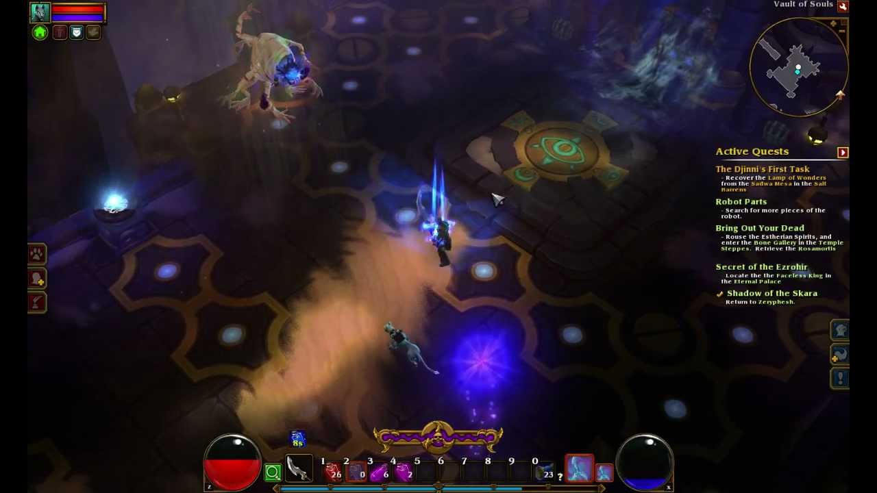 Torchlight 2 Act Ii Part 10 Vault Of Souls - King In Masks Boss Fight ...