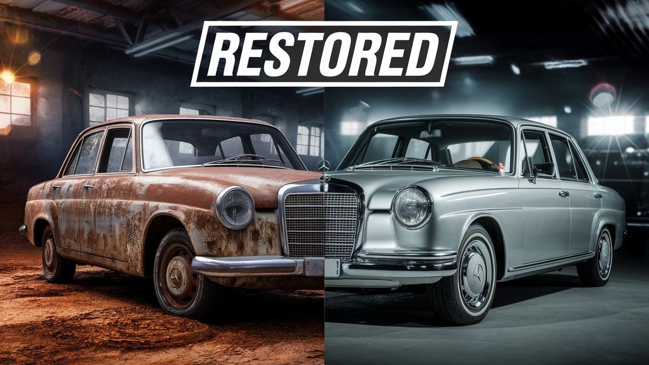 RESTORING VINTAGE GLORY Mercedes-Benz 190E From Rust to Radiance #car # ...