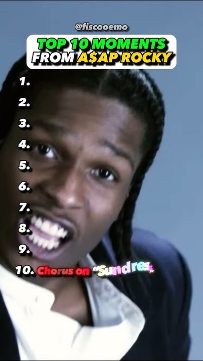 A Ap Rockys Best Moments Asaprocky Sundress Rap Review Hiphop