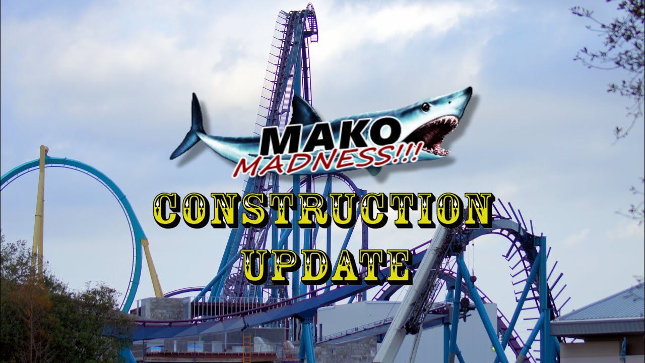 SeaWorld Orlando Mako Construction Update 2.24.16 Finishing Up The ...