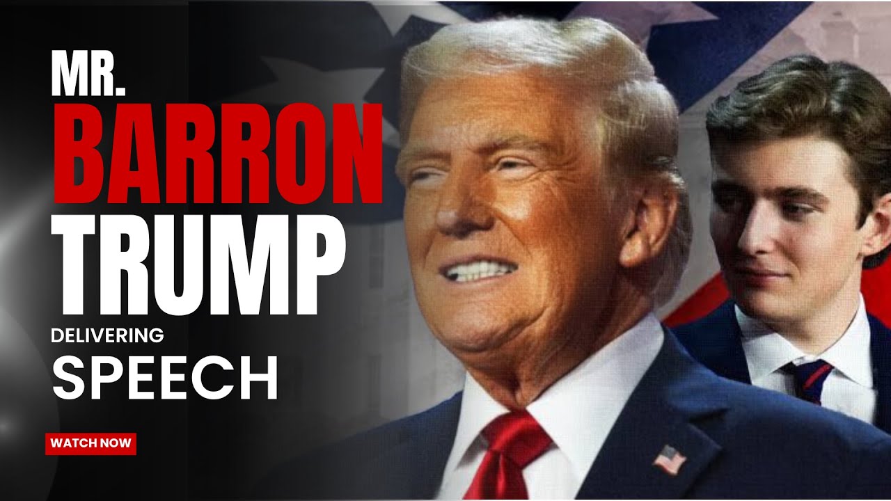Mr Barron Trump Speech Part 1 #trump #barrontrump #speech #usa # ...
