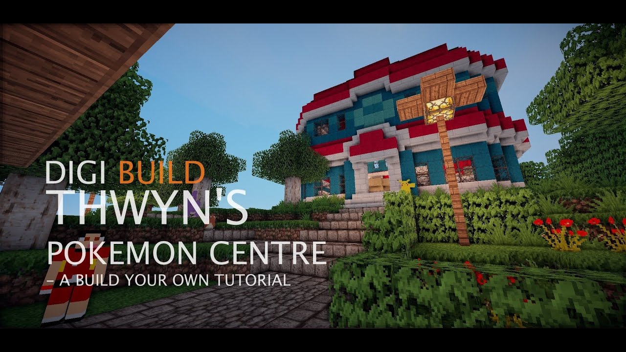 DIGI BUILD - TUTORIAL - Thwyn's Pokemon Center Build - YouTube