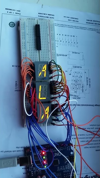 Arduino controlling Three 16 segment displays - YouTube