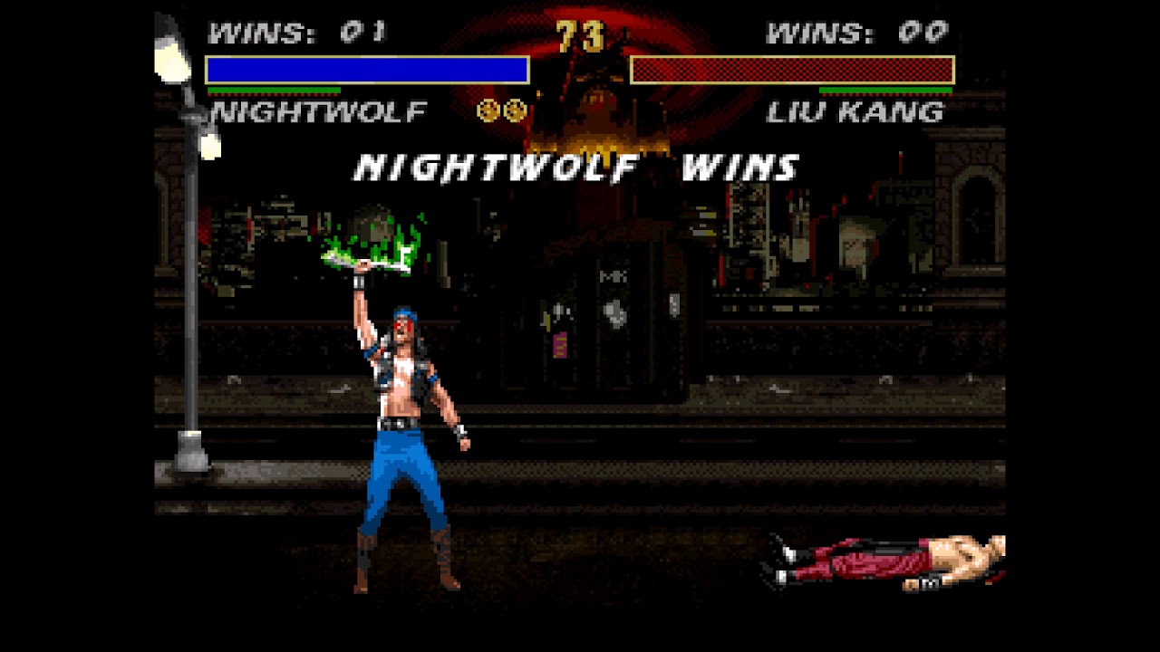 Mortal Kombat 3 Nightwolf Lightning Strike Fatality - YouTube