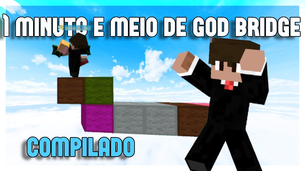 1 MINUTO E MEIO DE GOD BRIDGE - minecraft - YouTube