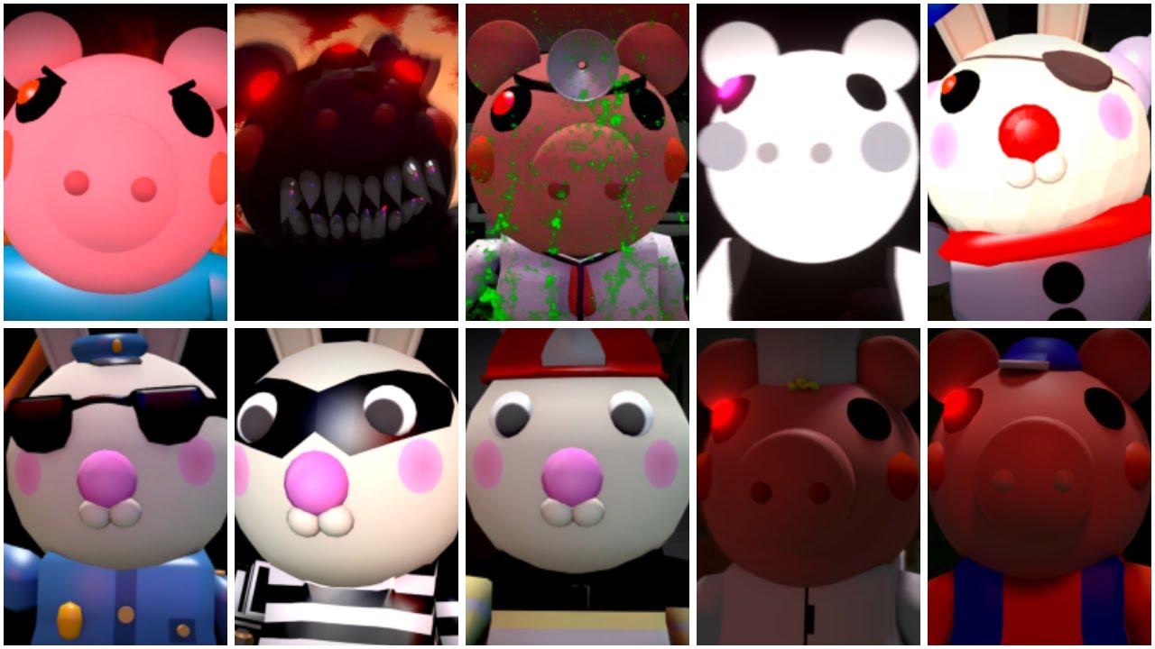 10 ROBLOX PIGGY JUMPSCARES - Roblox Piggy Animation - YouTube