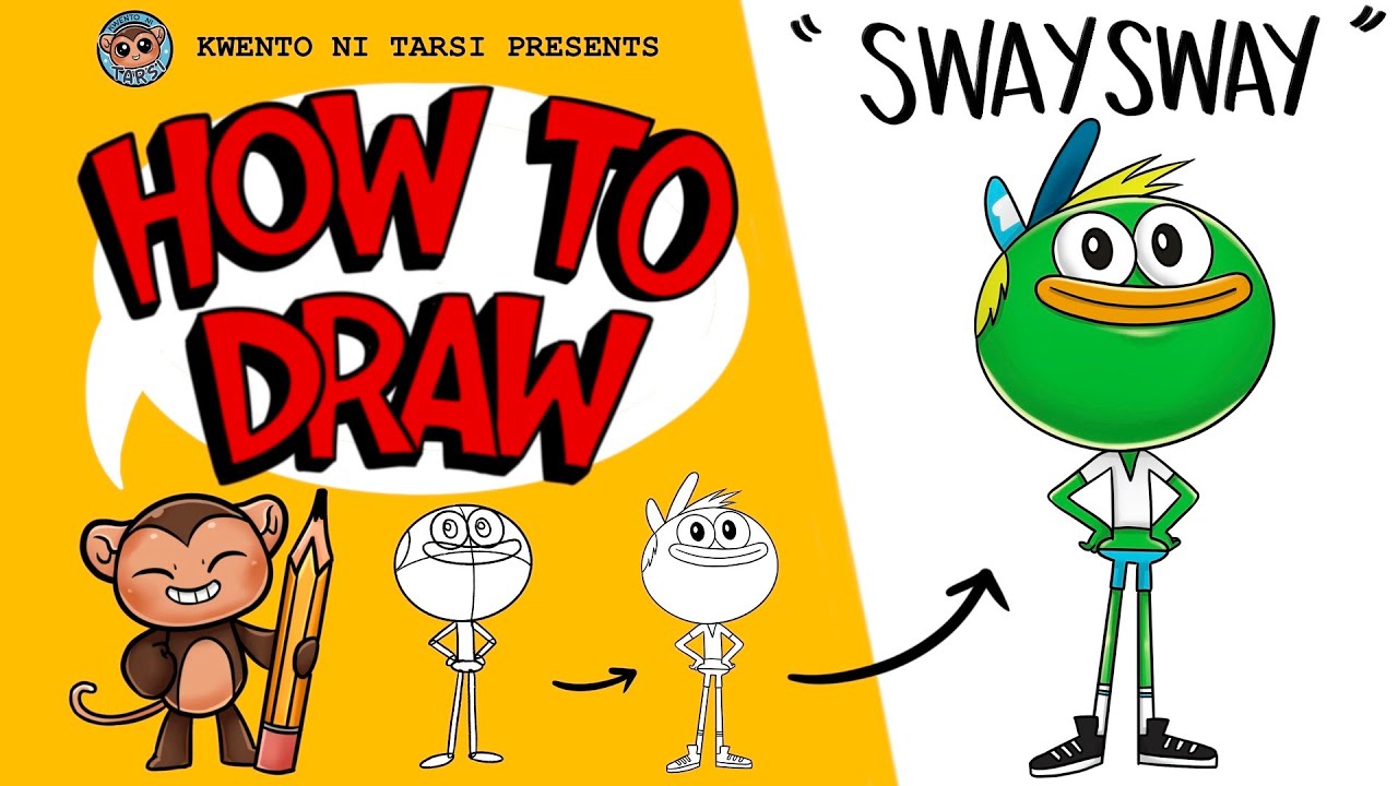 How to draw SwaySway [Breadwinners] (step-by-step) - YouTube