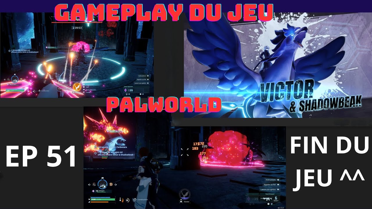 Fin du Gameplay du jeu Palworld dernier boss enfin battu et teste de la ...