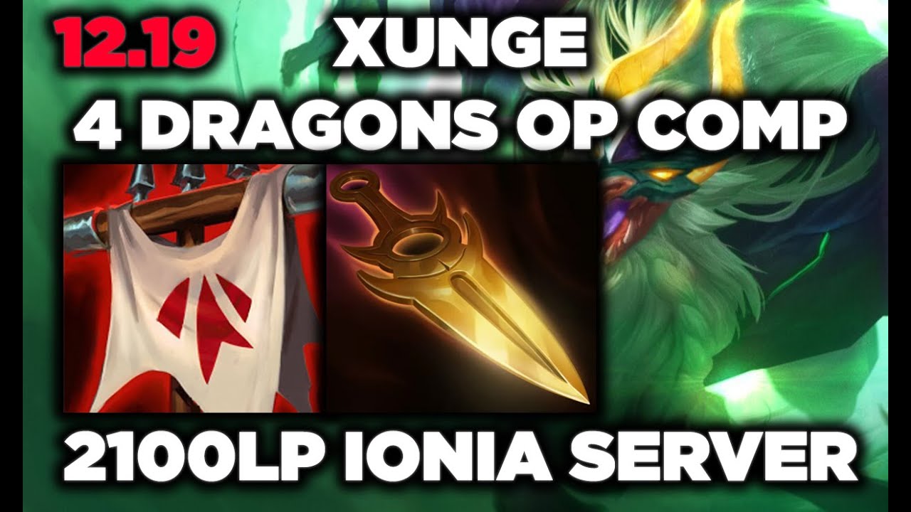TEAMFIGHT TACTICS 4 DRAGONS SHI OH YU CARRY XUNGE RANK 2 CHINA BEST ...