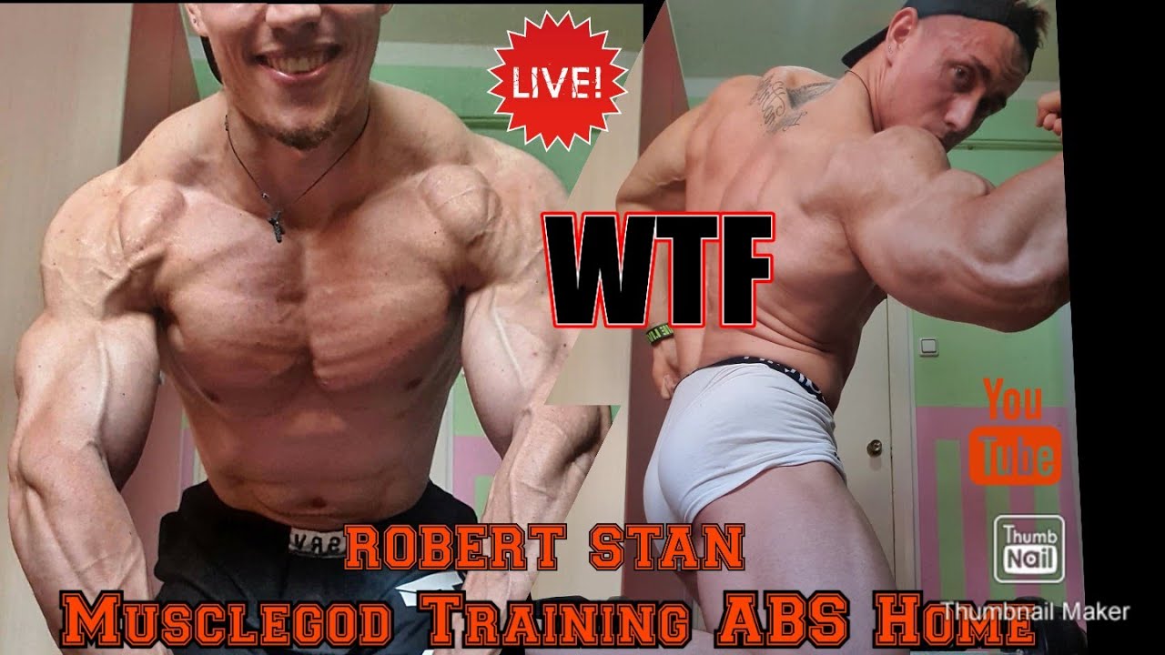 Robert Stan Musclegod intense Training Abs at home 🍫🔥 - YouTube