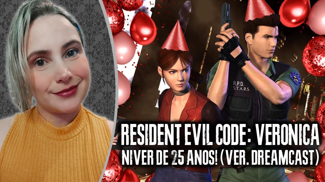 AO VIVO: Celebrando os 25 ANOS de RESIDENT EVIL CODE: VERONICA! (Jogando a versão de DREAMCAST ...