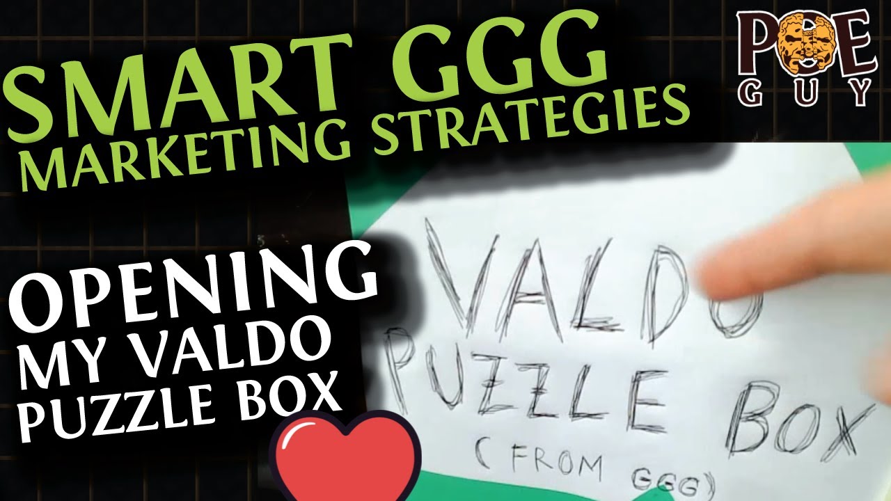 Opening a strange VALDO PUZZLE BOX (that GGG sent me) // MARKETING ...