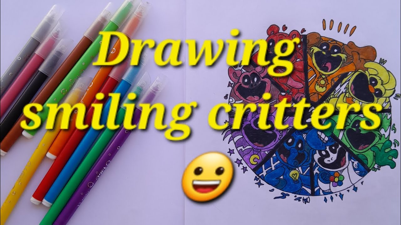 Drawing smiling critters cartoon ||SMILE EVRY DAY!! || رسم المخلوقات ...