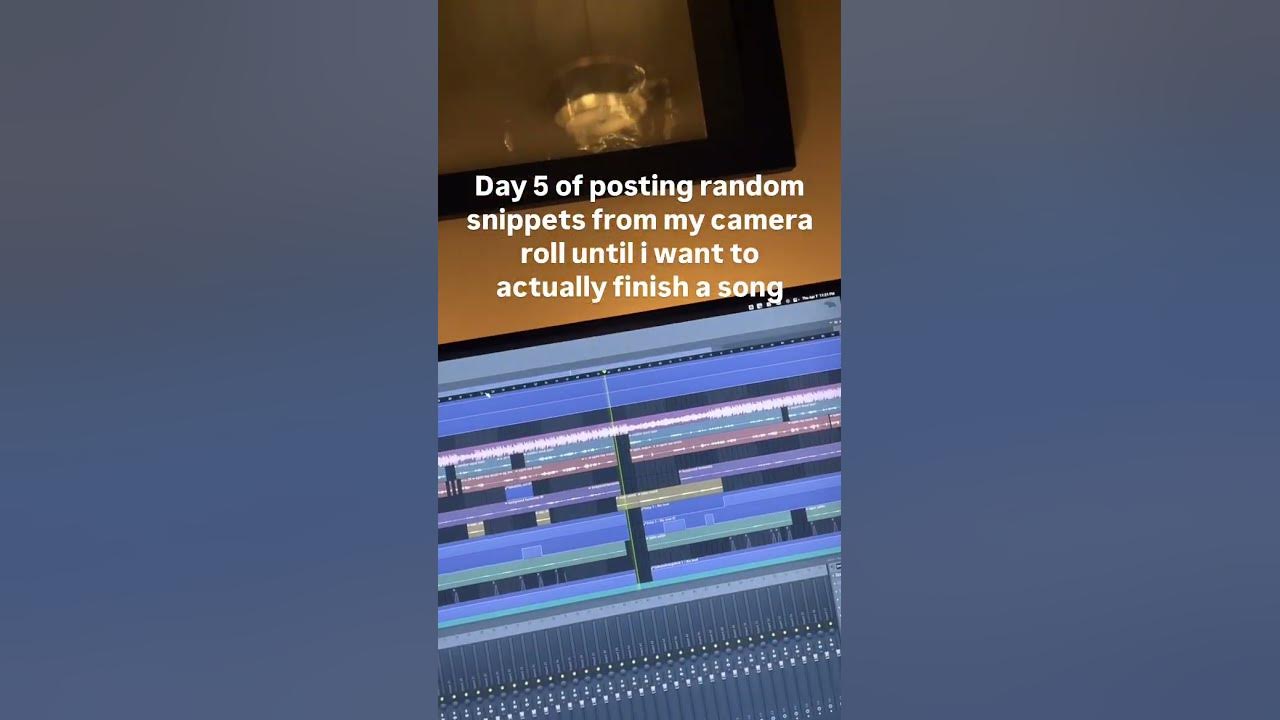 Day 5 of posting random snippets from my camera roll until i want to actually finish a song # ...