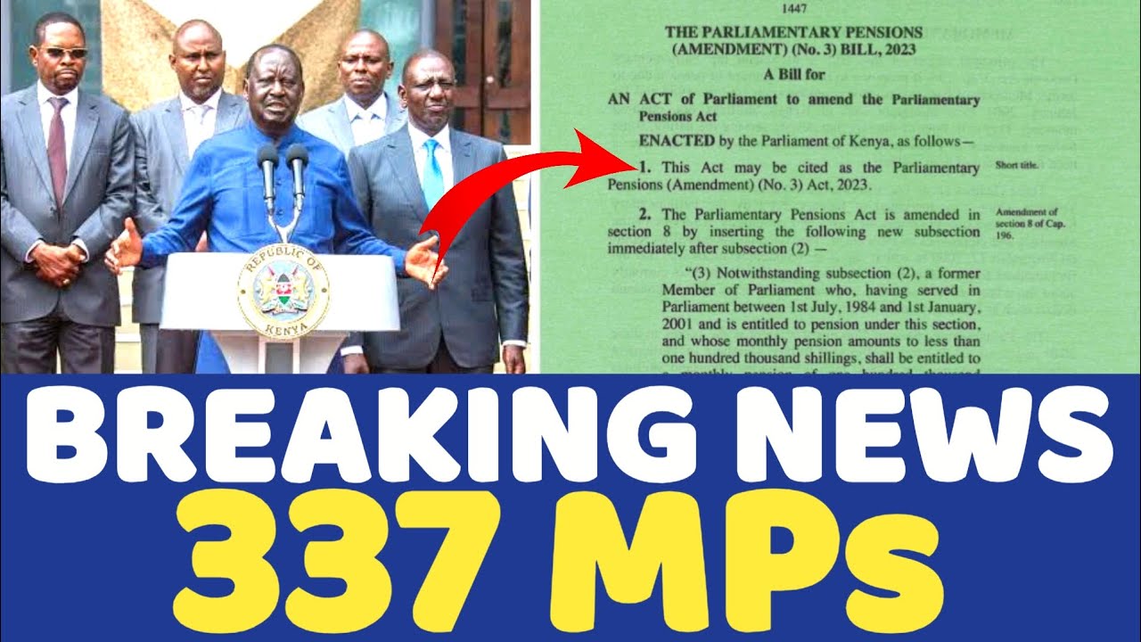 Breaking! KENYANS COOKED - YOU WON'T BELIEVE- 337 MPs SHOCKER! - YouTube