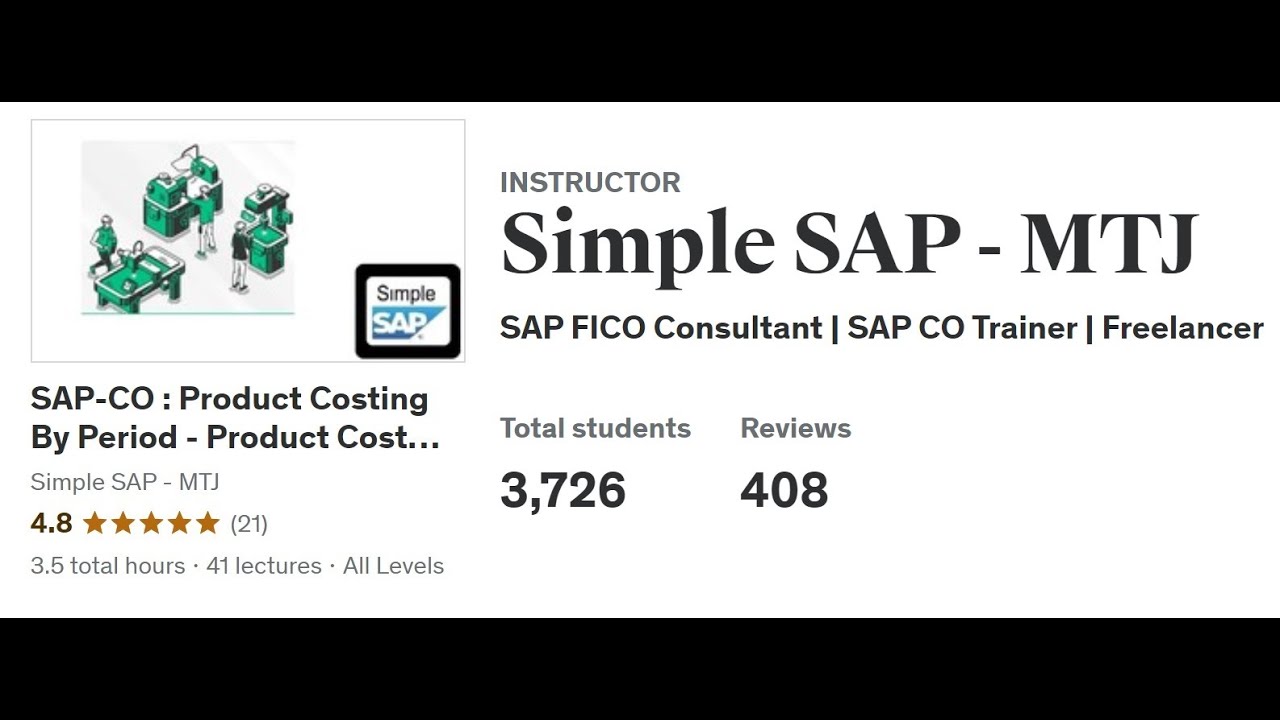 SAP-CO Product Costing By Period - Product Cost Collector - YouTube
