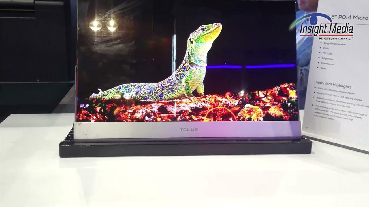 TCL CSOT's MicroLED Splicing Display - YouTube