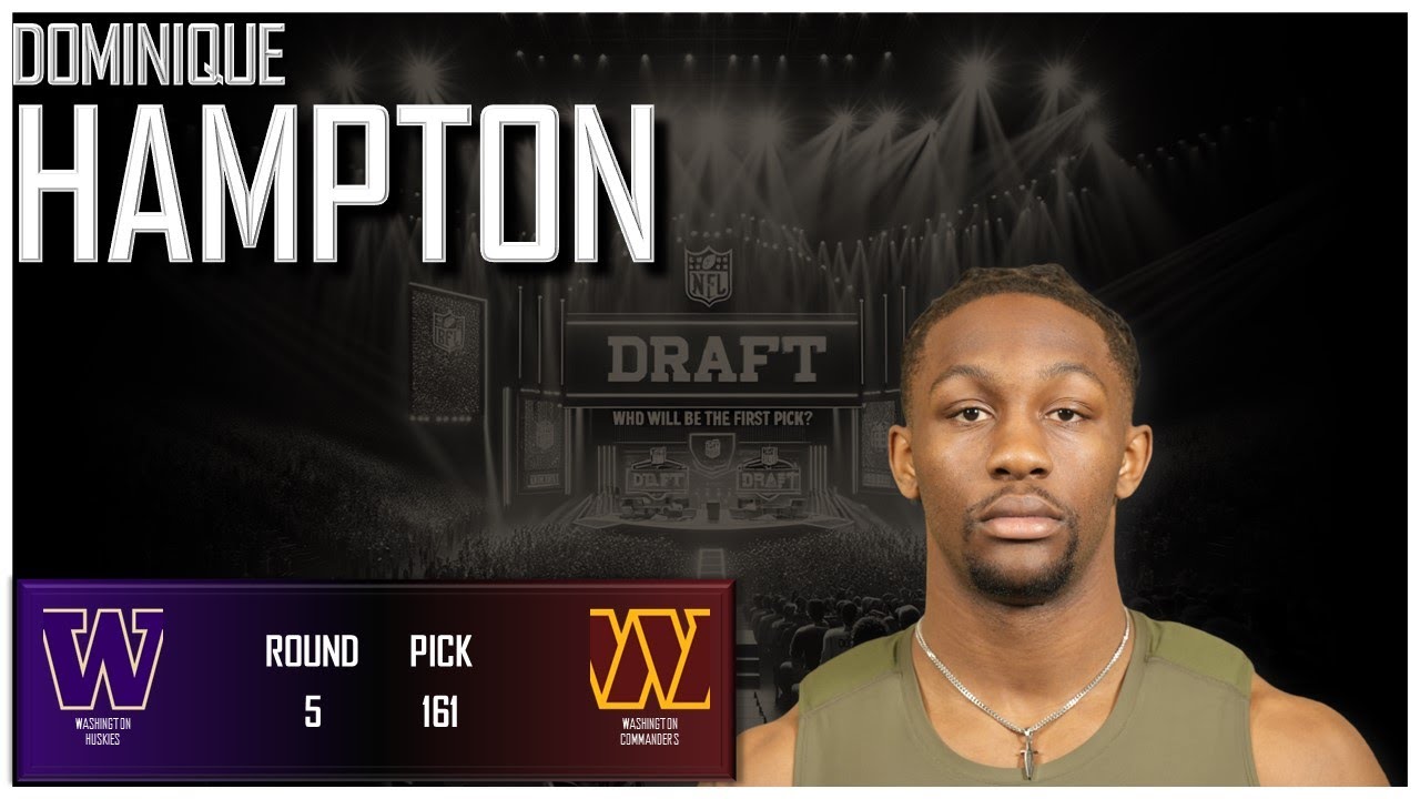 2024 NFL DRAFT: Dominique Hampton | Washington Commanders - YouTube