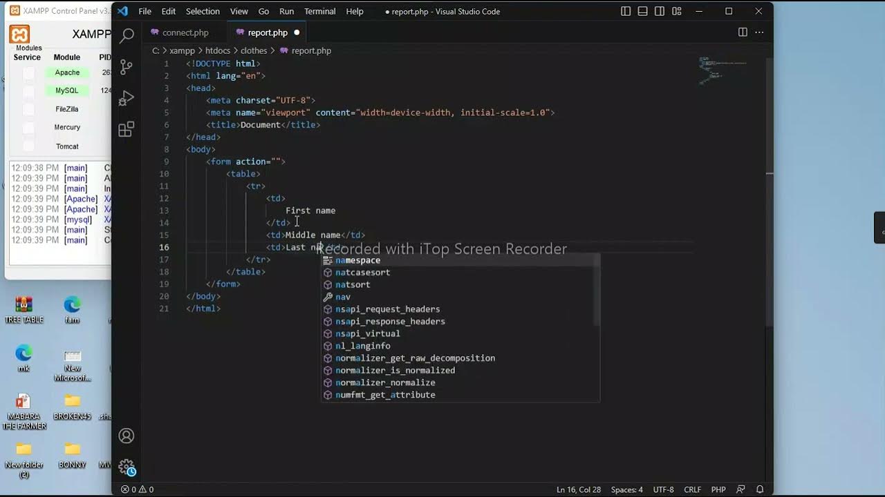 How to create database report in webpage by using php codes - YouTube
