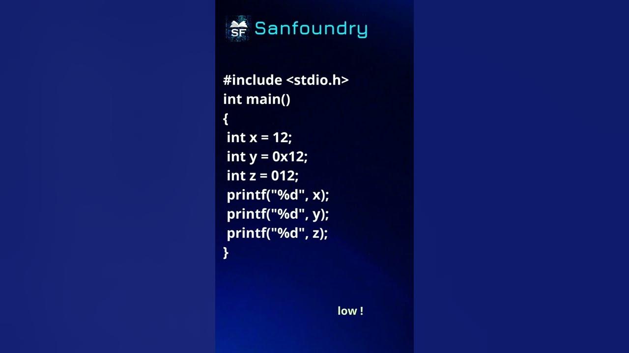 C Language Problem 17 | Sanfoundry | #Shorts - YouTube