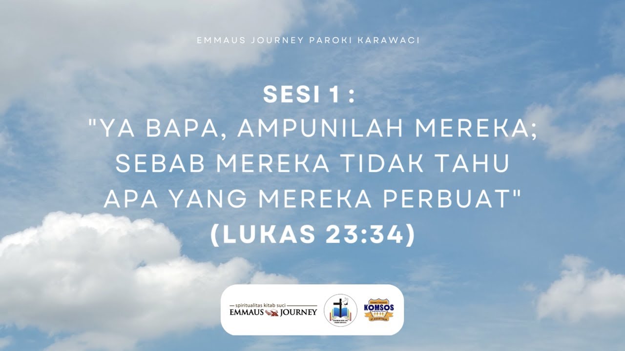 Memaknai Seven Last Words From The Cross | Lukas 23:34 | Sesi 1 - YouTube