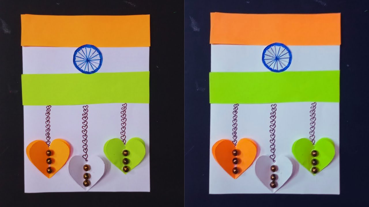 DIY Independence day Easy Card//Handmade Greeting card making idea ️ ...