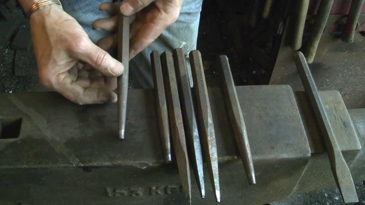 Basic blacksmithing Punches - YouTube