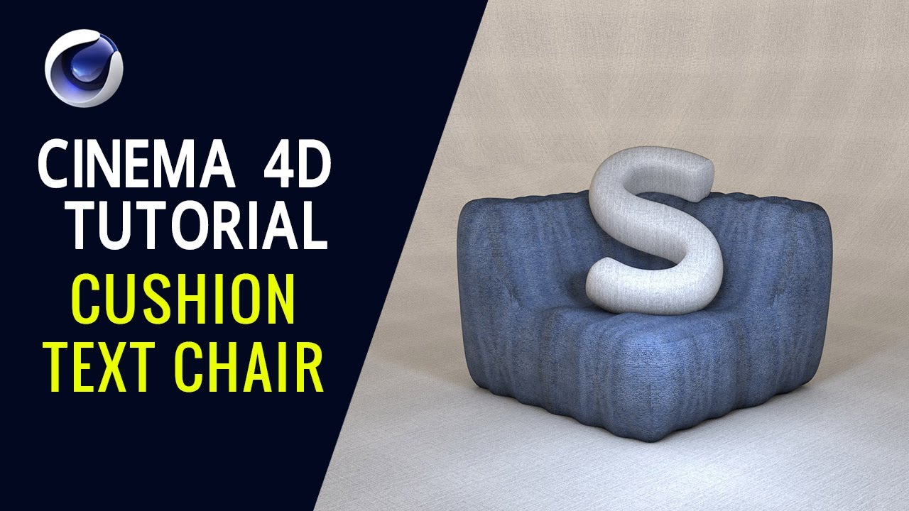 Cushion Text Chair - Cinema 4D Tutorial - YouTube