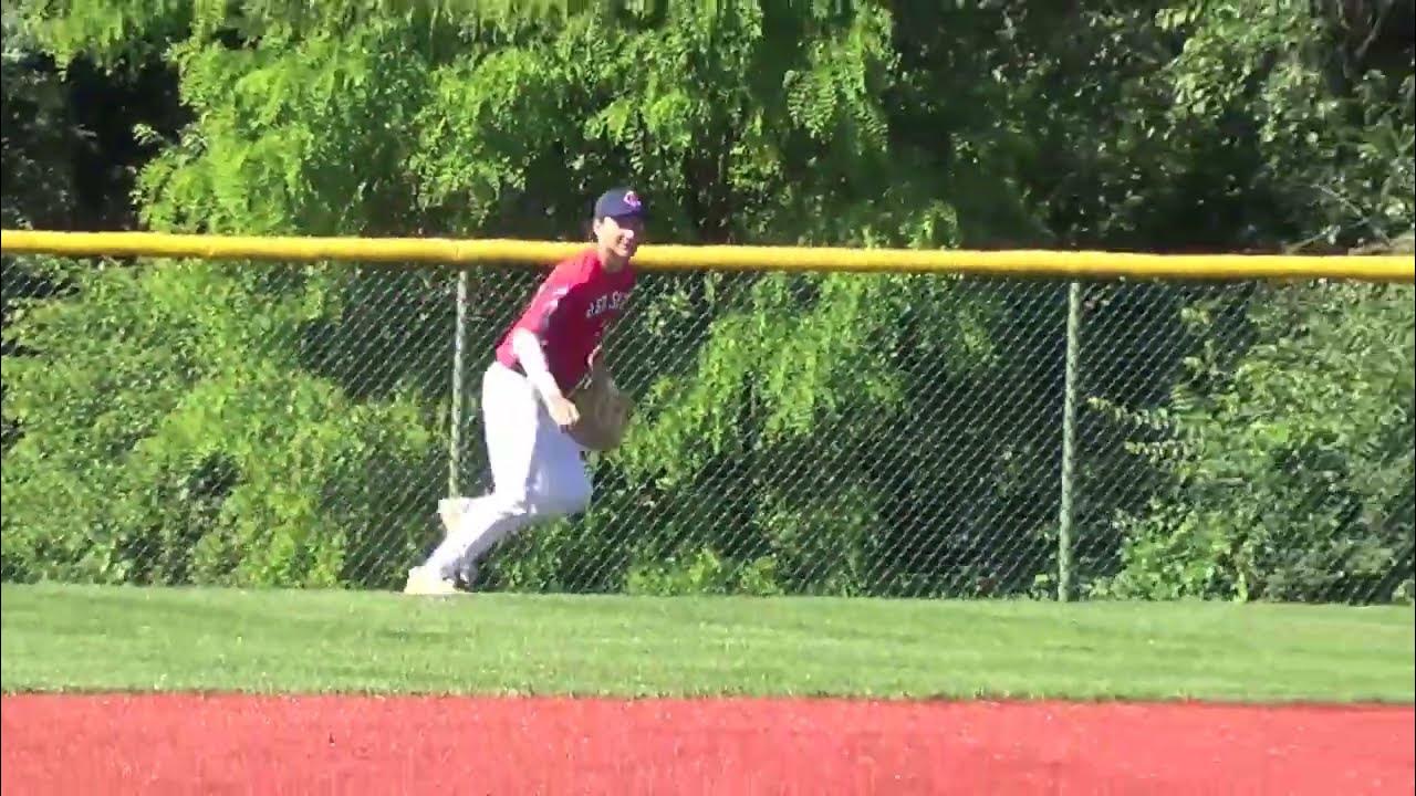 Drew Emrich Outfield - Mid Atlantic Red Sox - Filmed June 2024 - www.PlayInSchool.com - YouTube