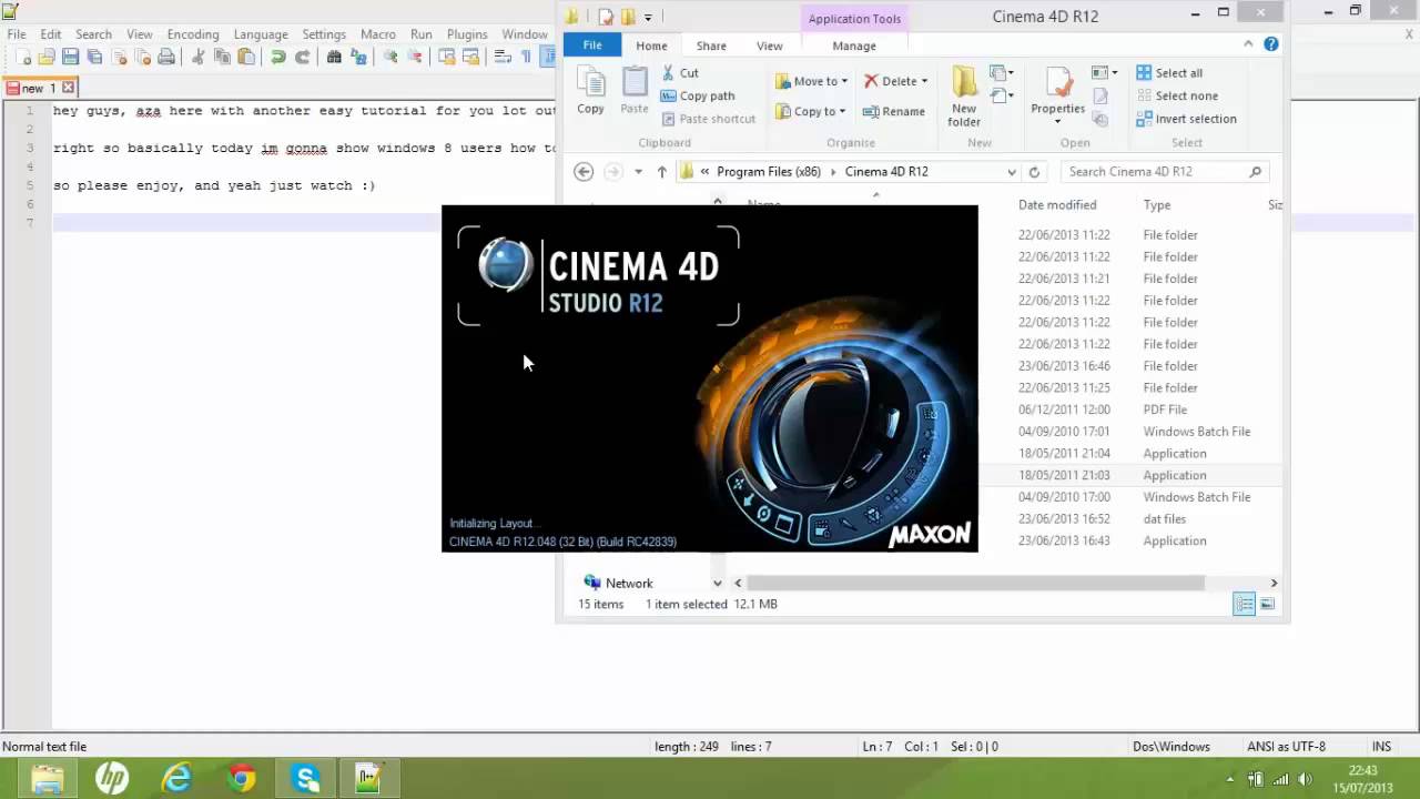 How to Fix Application Error When Opening Cinema 4d (Windows 8) - YouTube