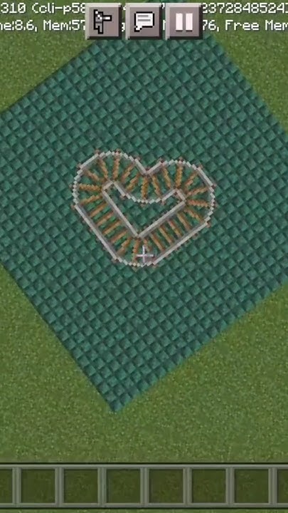 How to build heart in Minecraft 🥶 #Minecraft #Shorts #Viral - YouTube