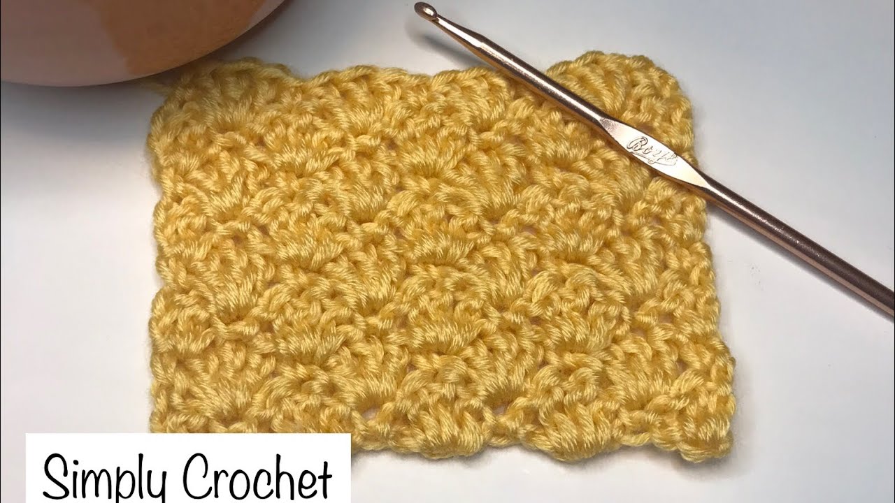 🌻EASY & QUICK 3 DC SHELL STITCH - FOR BEGINNERS! - YouTube