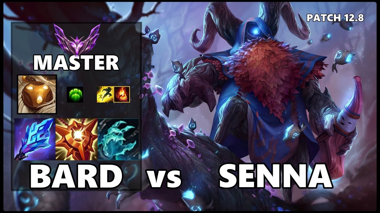 SEASON 12 MASTER Support Gameplay - BARD vs SENNA Patch 12.8 - YouTube