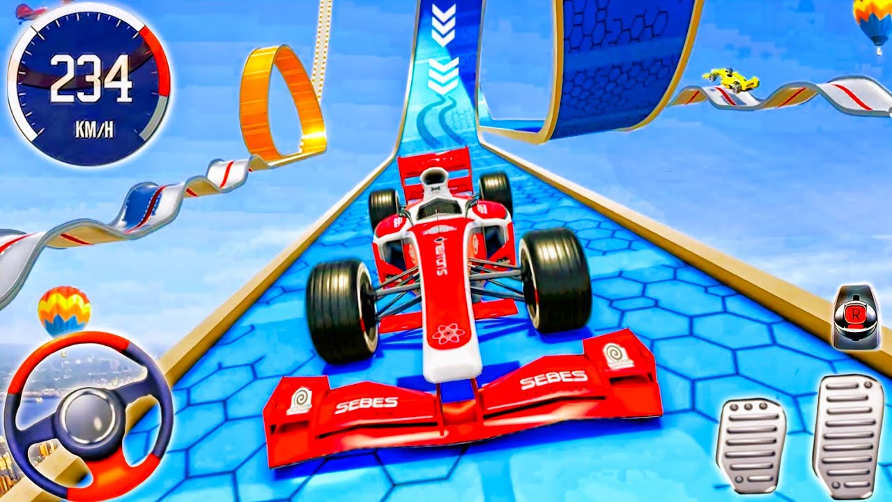 Formula Car Speed Racing Simulator - Impossible Car Mega Ramp Stunts 3D ...
