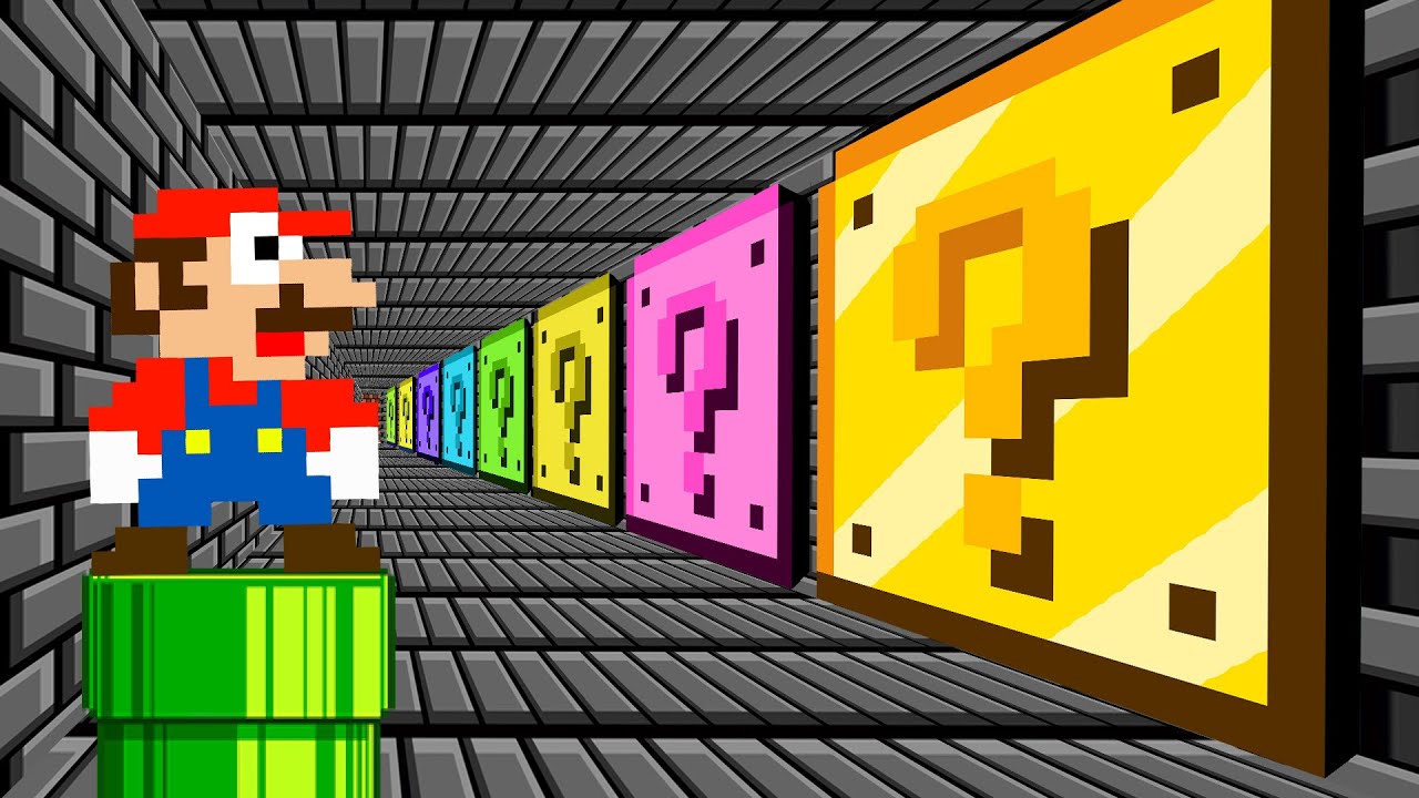 Super Mario: 100 Mystery Blocks But Only One Lets MARIO Escape! Super ...