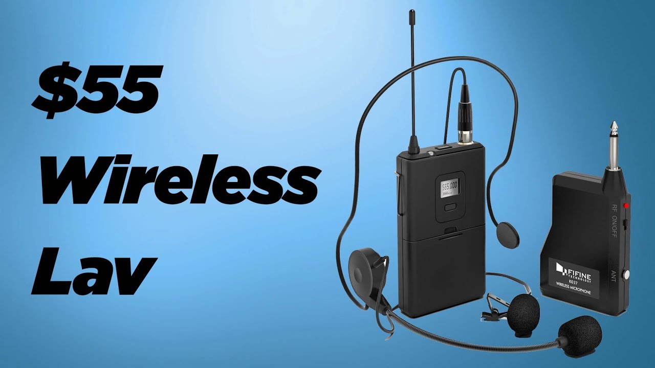 The BEST Wireless Lavalier Kit UNDER $60! (FIFINE K037B Wireless Lav ...