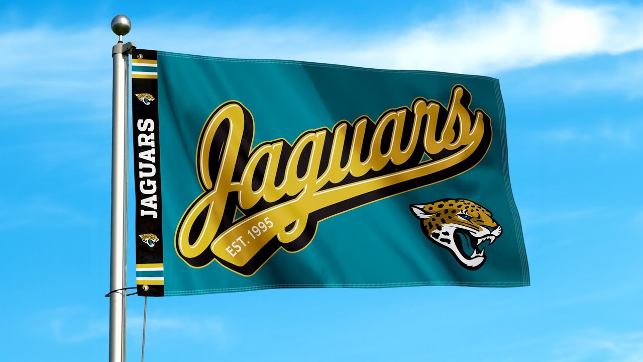 Jacksonville Jaguars Script 3x5 Printed Header Flag - YouTube