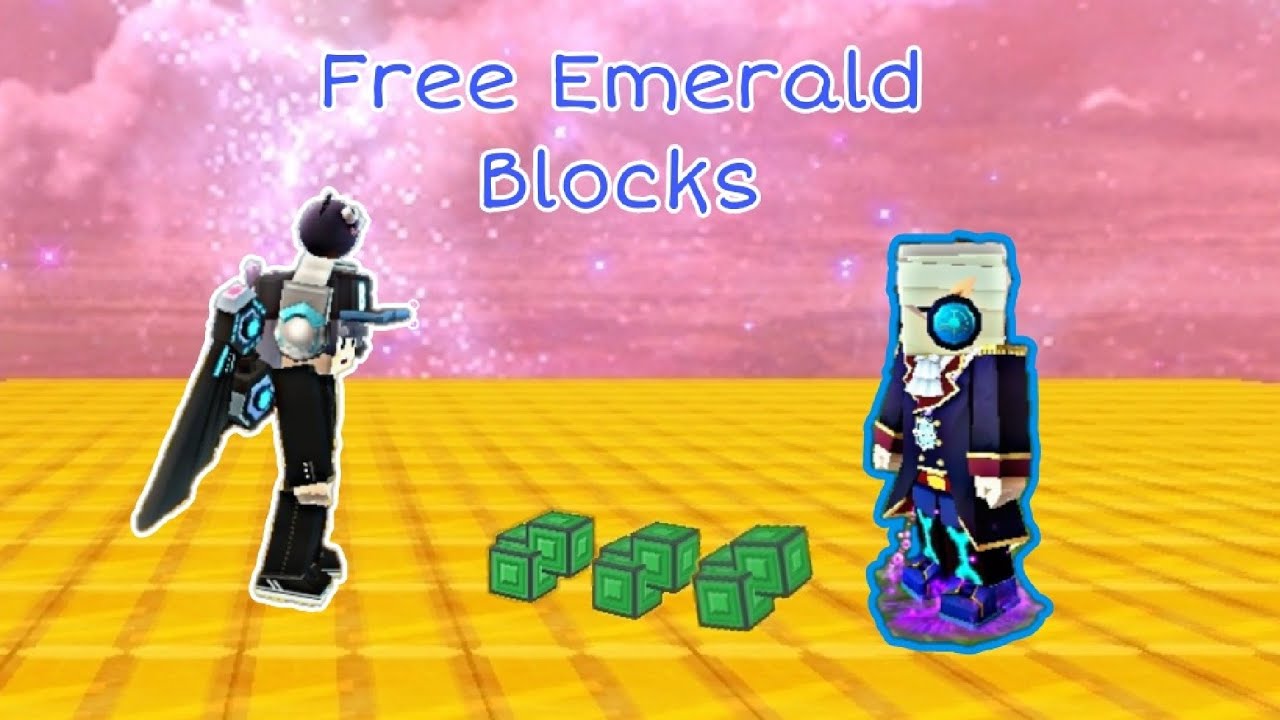 Giving Away Emerald Blocks! (Blockman Go Skyblock) - YouTube